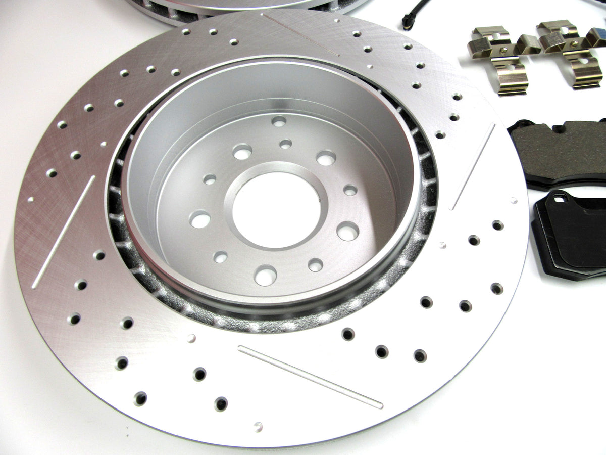 Maserati Gran Turismo Gt rear brake pads rotors low dust TopEuro #326 ...