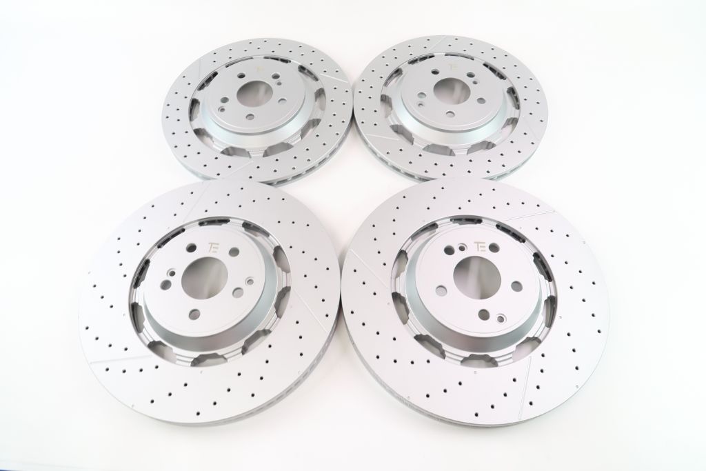 Mercedes Benz S63 S65 Amg front rear brake pads and rotors set #310 To ...